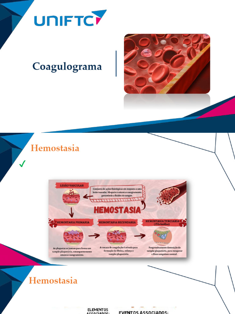 Coagulograma: Análise da Hemostasia | PDF | Hemostasia | Coagulação
