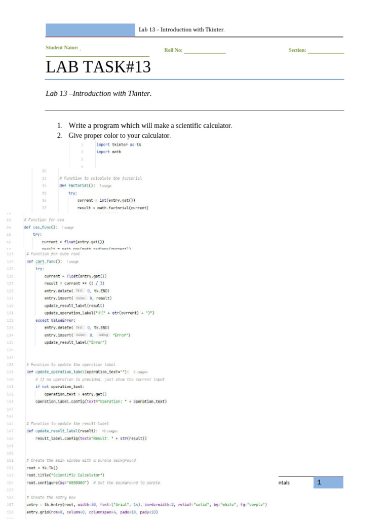 Tkinter Eexample Questions | PDF | Computers | Technology & Engineering