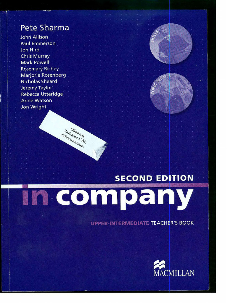 In Company (UpperIntermediate) (Teachers Book) | PDF