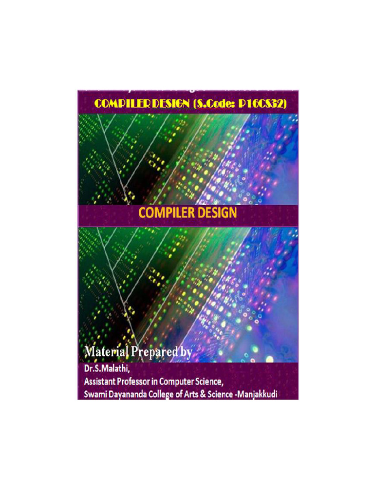 Manjakkudi | PDF | Compiler | Parsing