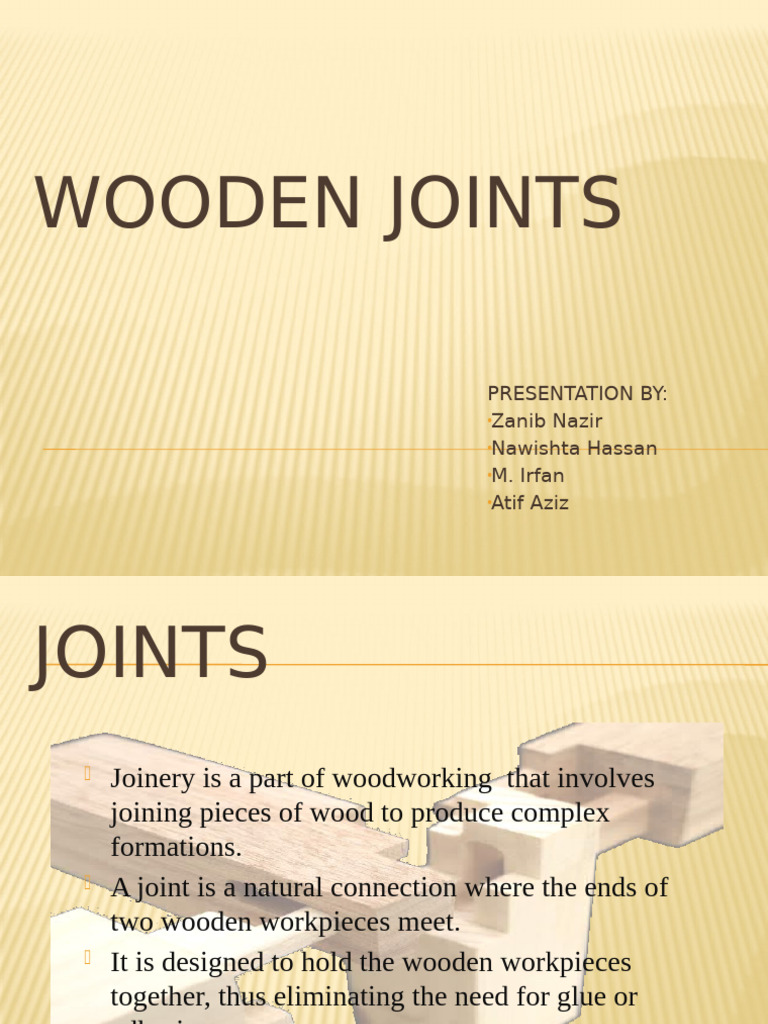 Wooden Joints | PDF | Home & Garden