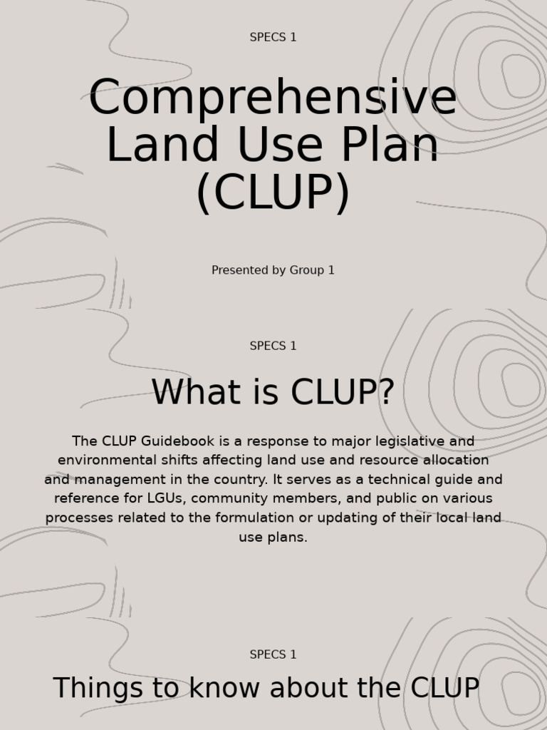 Clup Report | PDF | Zoning | Policy