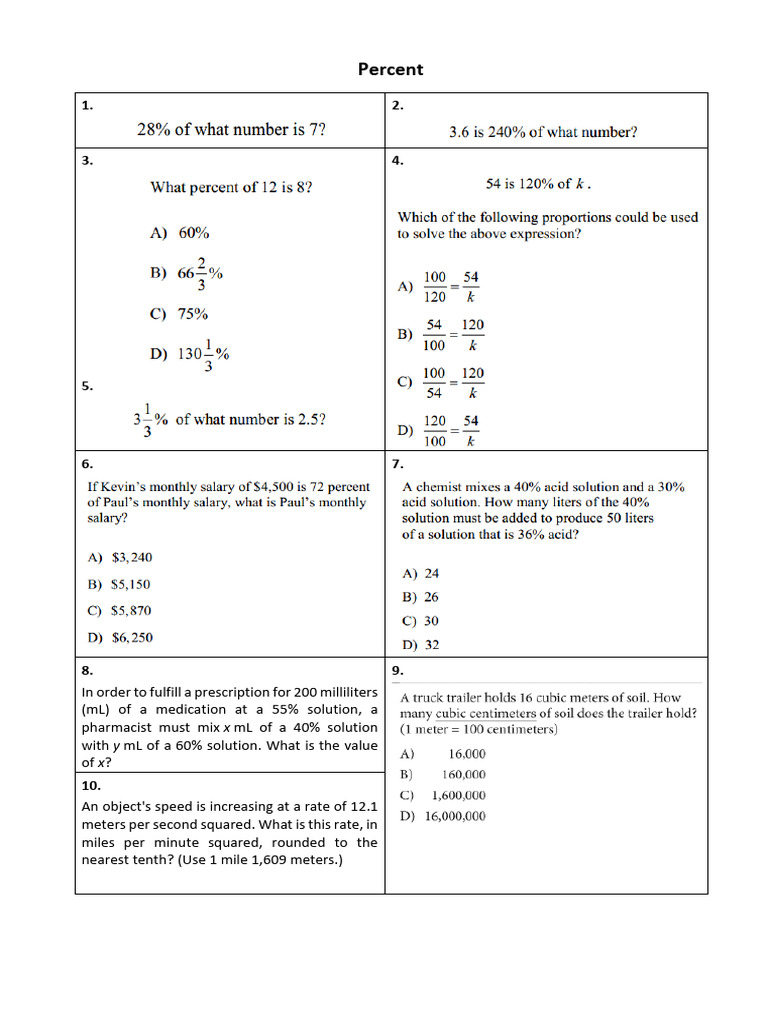 Homework SAT American Study Percent | PDF | Prices | List Price