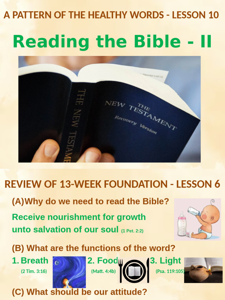 Lesson 10 - Reading The Bible II | PDF | Abrahamic Religions ...