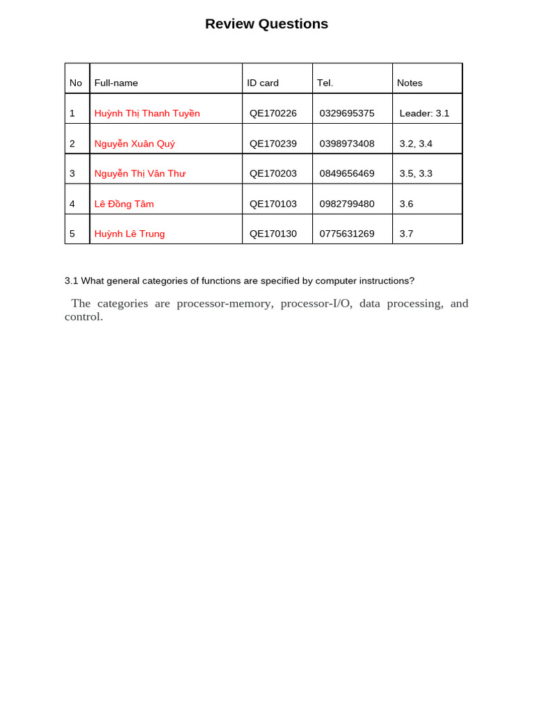 Level 3 (Chapter 3 Group 5) | PDF | Central Processing Unit | Input/Output