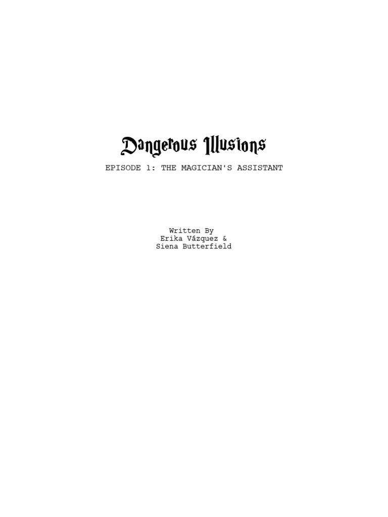 Dangerous Illusions 11.6.23 | PDF