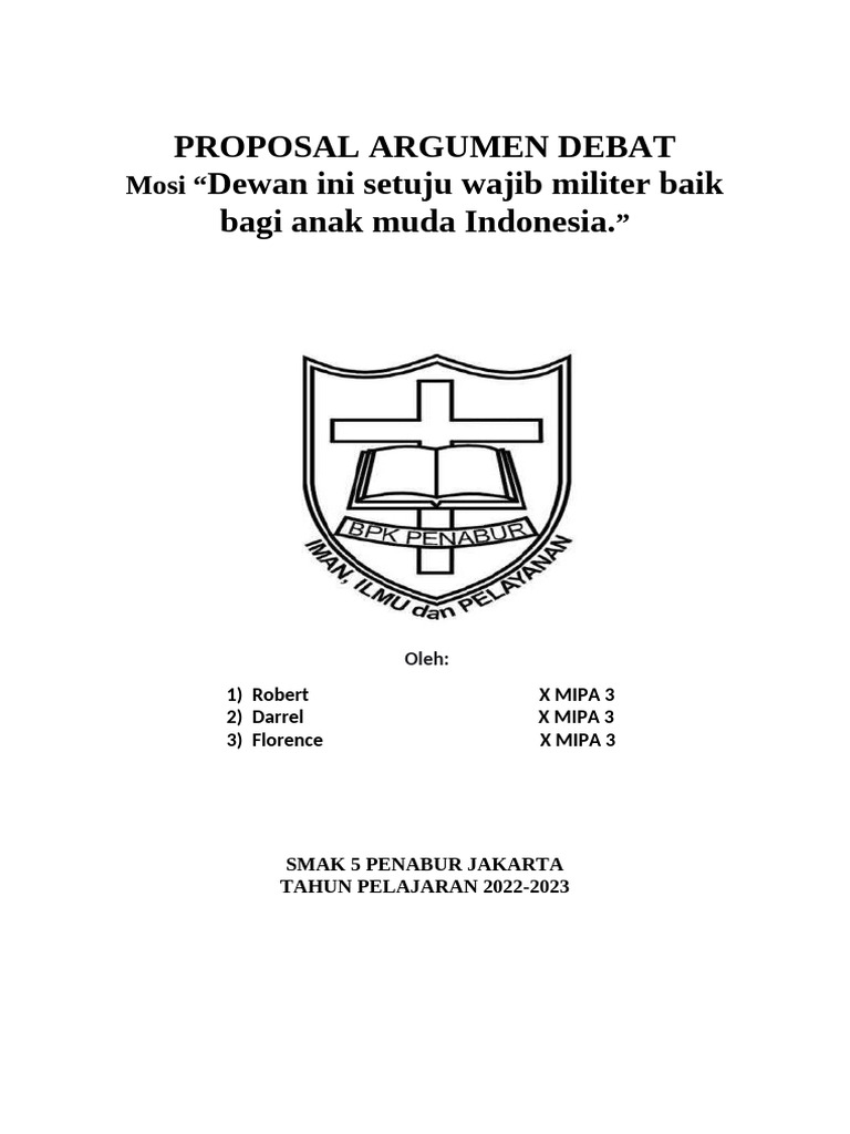 Contoh Format Argumen | PDF