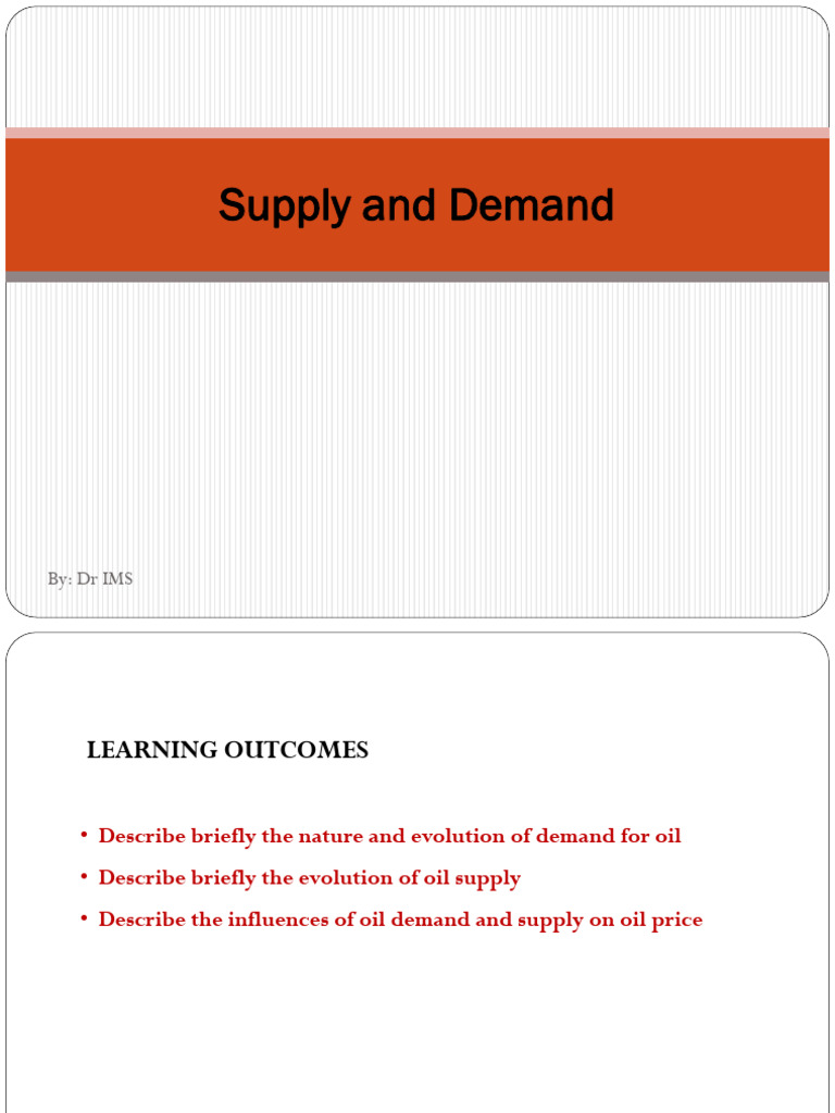 1.2 Oil Demand Supply Reading Info | PDF | Demand | Economic Equilibrium