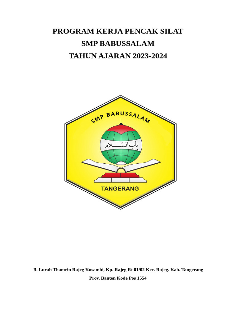 Program Kerja Pencak Silat | PDF | Karier & Perkembangan