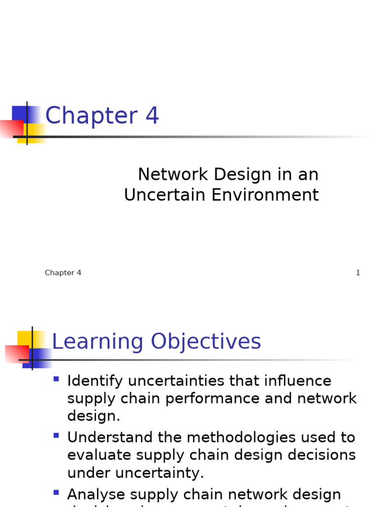 ch04-SC Network Design in Uncertain Condition | PDF | Discounted Cash ...
