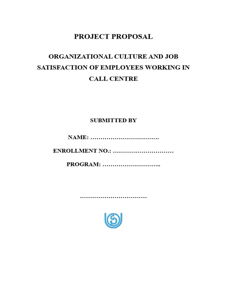 Synopsis Mcom Sample-1 | PDF | Job Satisfaction | Organizational Culture