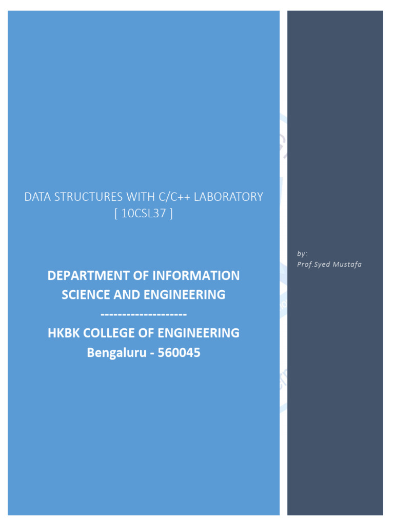 Data Structures LAB - C Programs | PDF | Science | Engineering