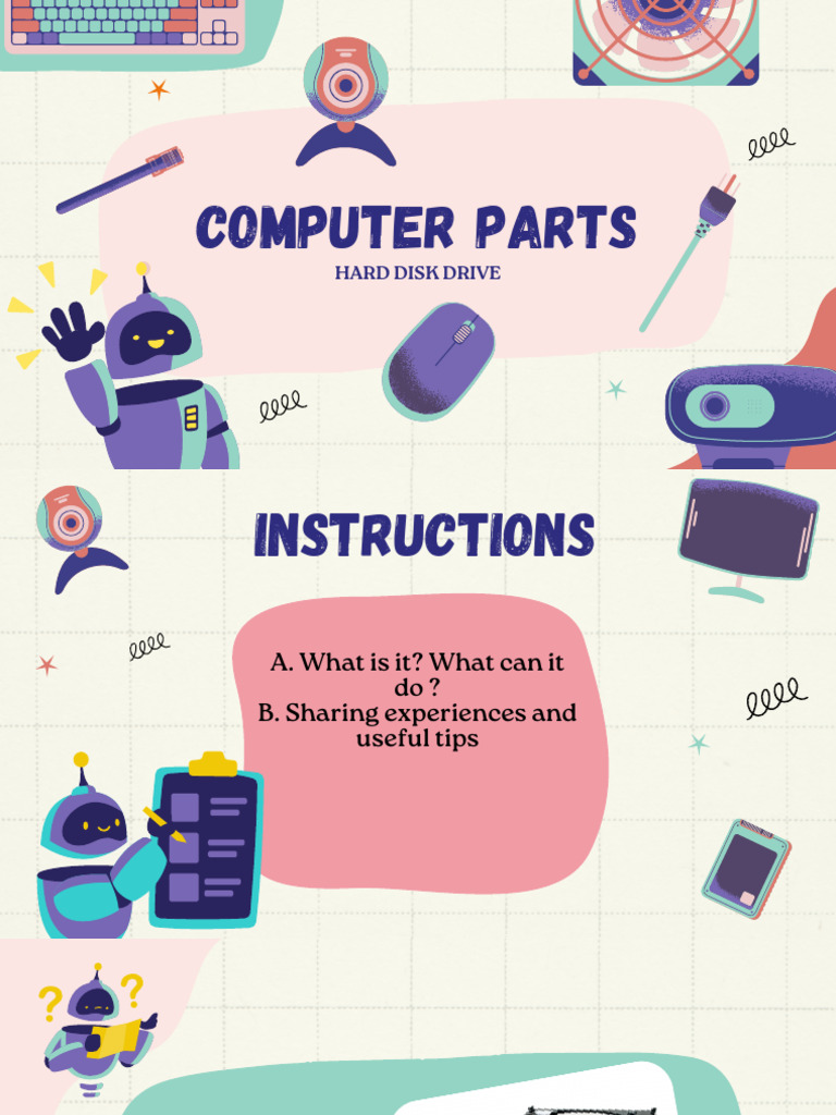 Purple and Green Modern ICT Computer Parts Classroom Quiz | PDF | Hard ...