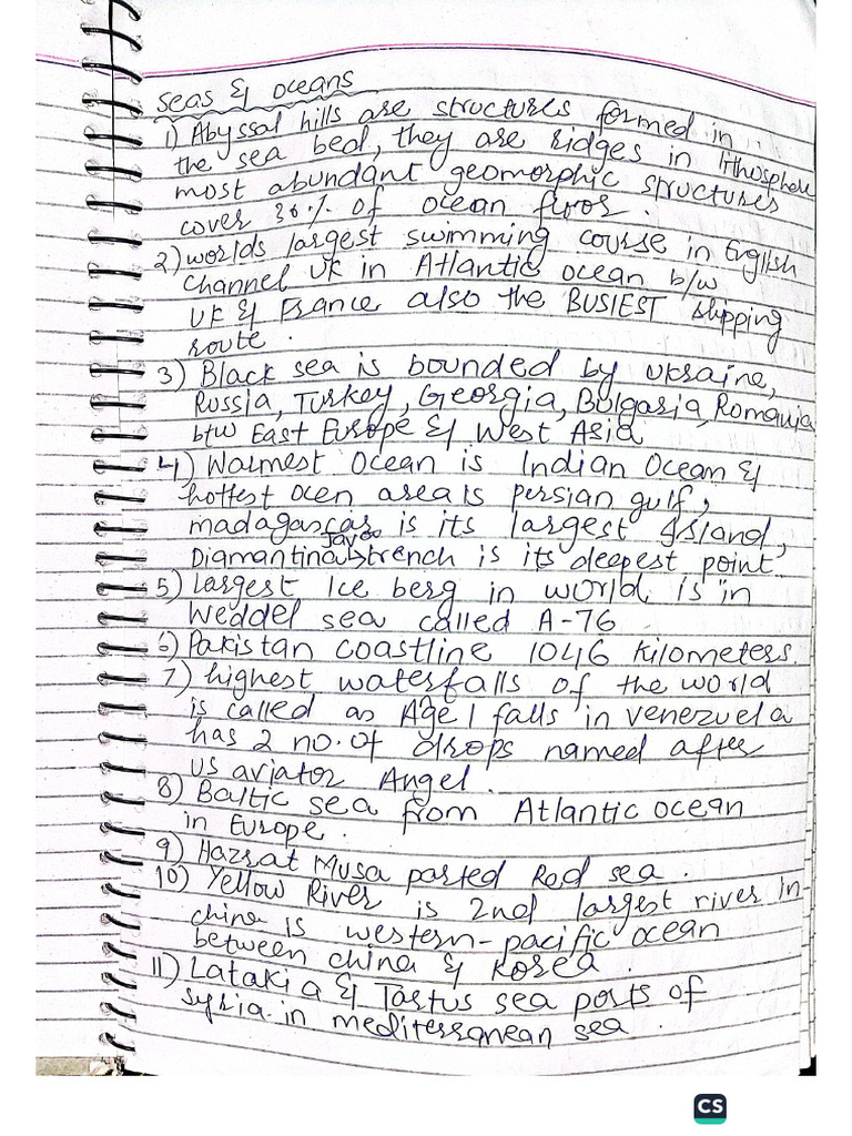 Handwritten Notes For PPSC p1 | PDF