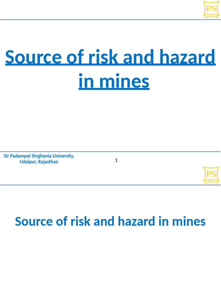 Underground Mine Hazards & Risks | PDF | Hazards | Mining