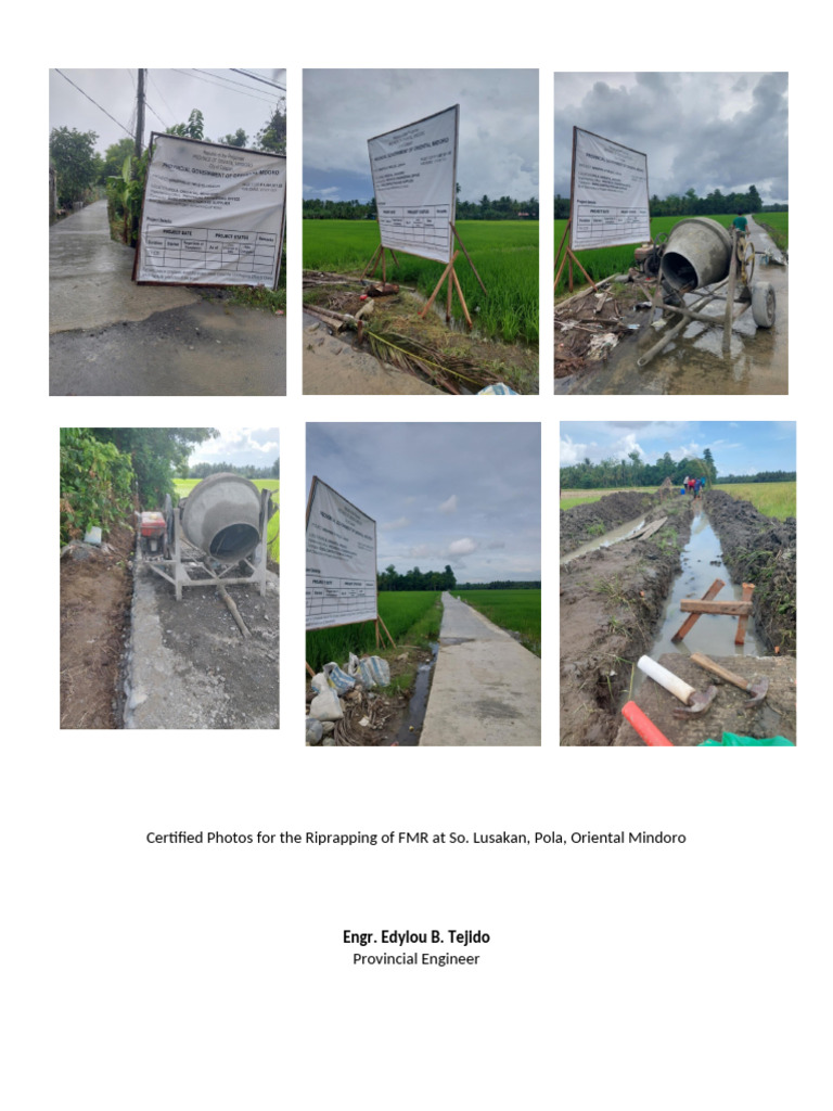 Certified Riprapping Photos in Pola | PDF