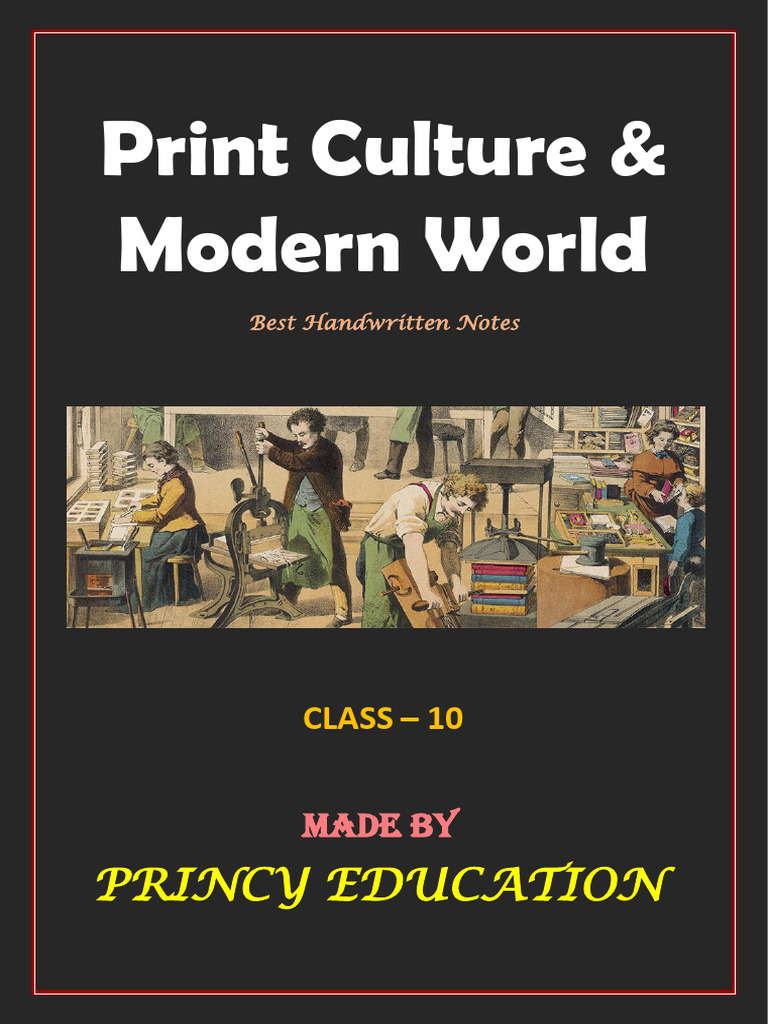 Print Culture & Modern World Final | PDF | Printing | Printing Press
