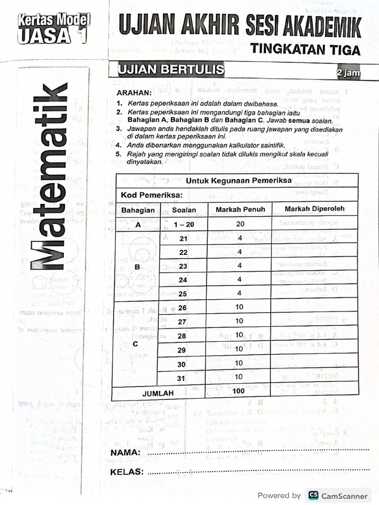 f3 Sasbadi Uasa Model1 | PDF