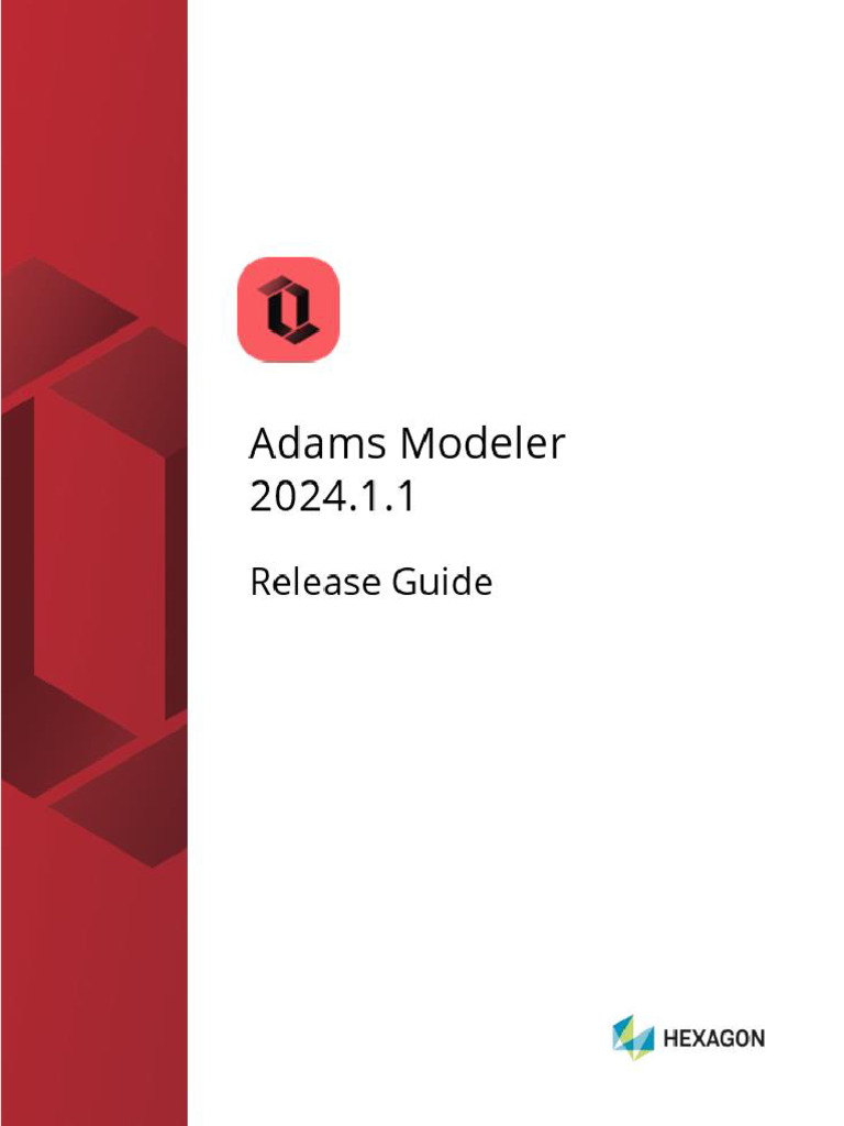 Adams Modeler 2024.1.1 Doc Release | PDF | Installation (Computer Programs) | Scripting Language