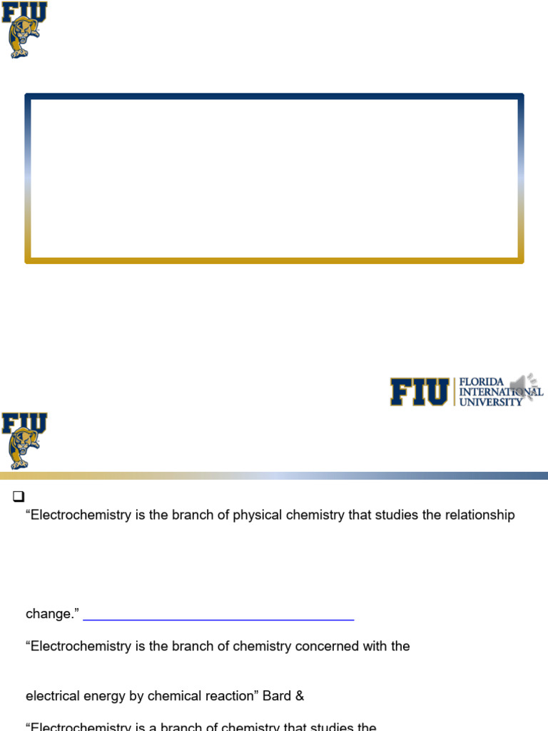 Lecture 01 - Basic Concepts - Voice Over | PDF | Electrochemistry | Electrolyte