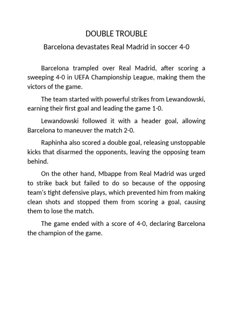 Double Trouble | PDF