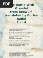 From Beowulf Analysis Episode 1 Grendel Attacks The Danes: Alluding To ...