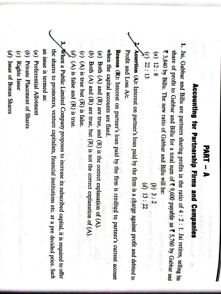 Sample Paper 1 | PDF