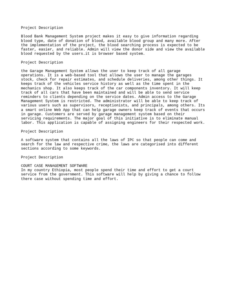 DE Project ideas | PDF