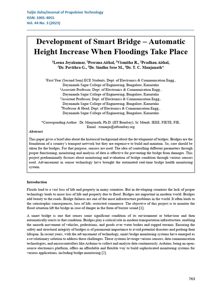 Smart Bridge Project Details | PDF | Bridge | Flood