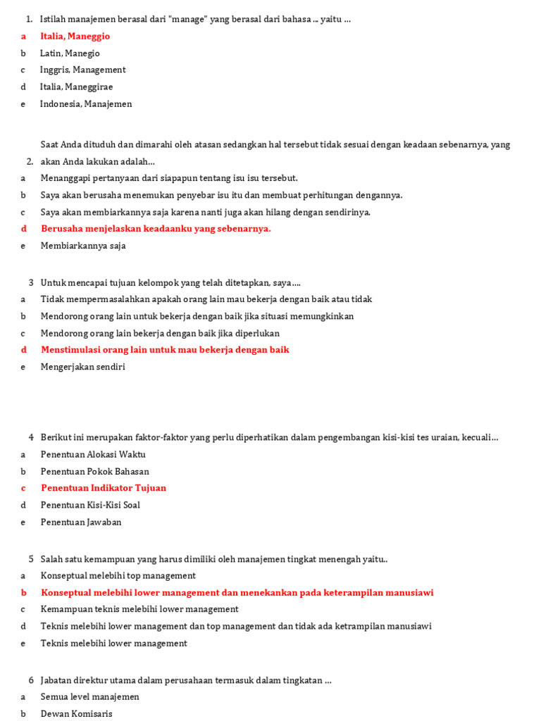 Soal Manajerial | PDF