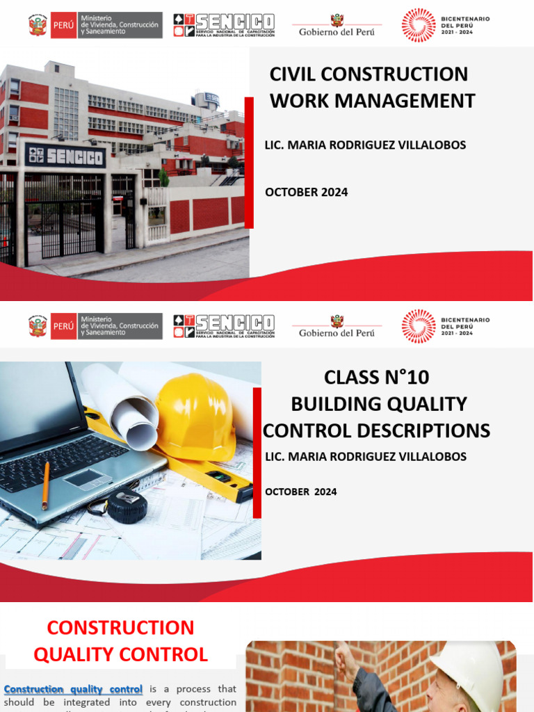 Class N°10 Building Quality Control Descriptions Aocc Iia 2024 Ii | PDF | Specification ...