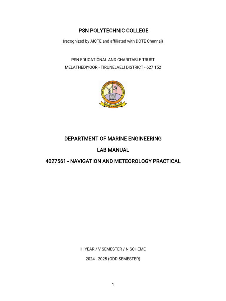 Navigation and Metrology Practical | PDF | Compass | Radar