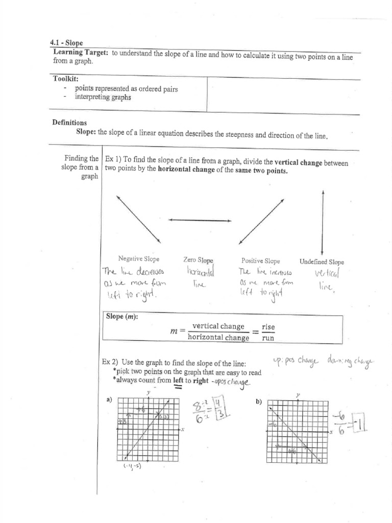 Chapter 4 Notes KEY | PDF