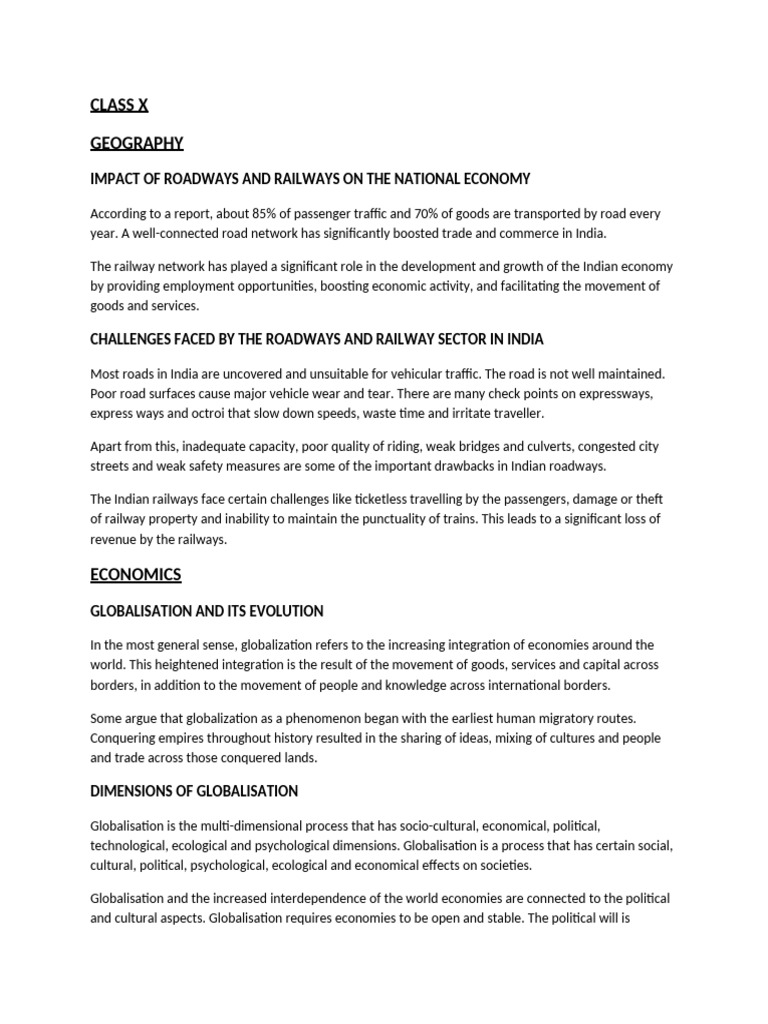 Multi-Disciplinary Project | PDF | Globalization | Economies