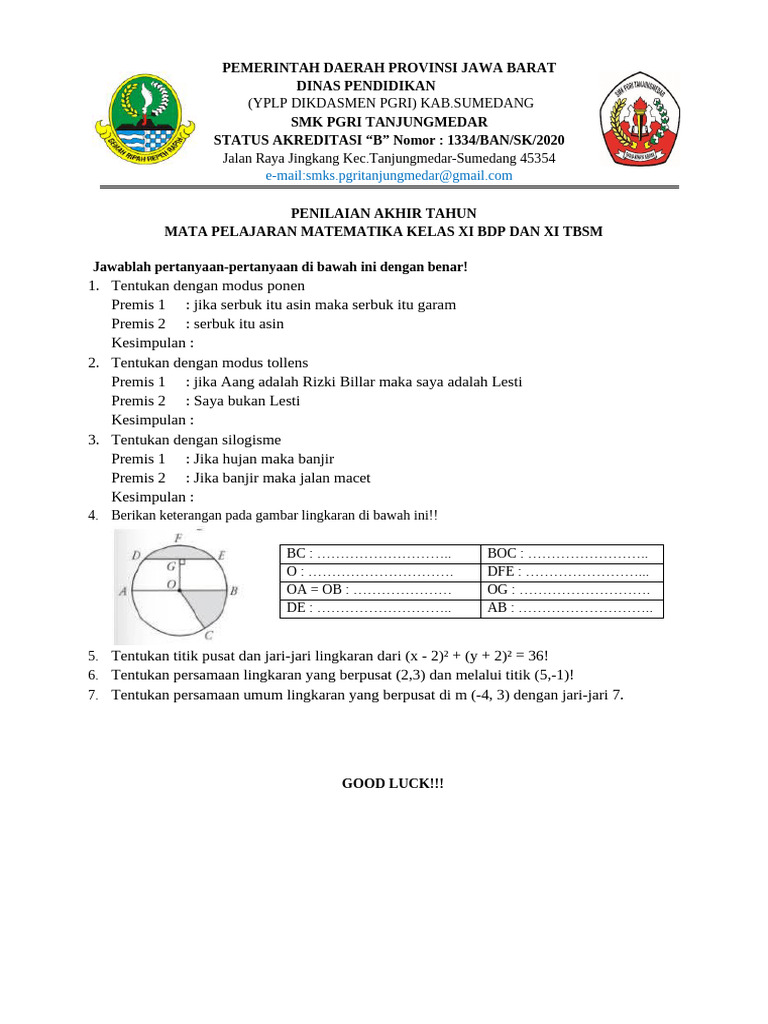 Pat MTK Xi 2024 | PDF | Olahraga & Rekreasi