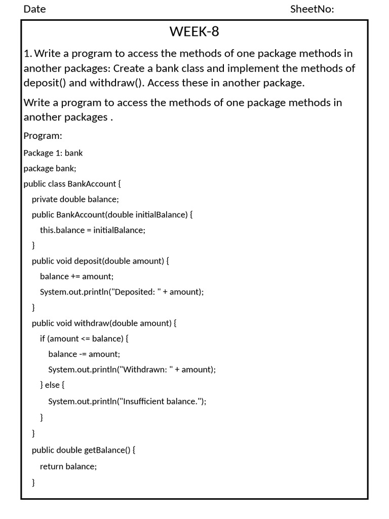 Week 8 Pdf Software Engineering Computer Programming 