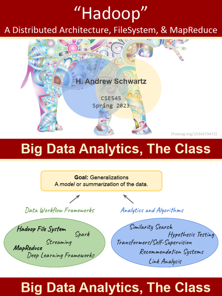 CSE545 Sp23 (3) Hadoop MapReduce 2-13 | PDF | Apache Hadoop | Map Reduce