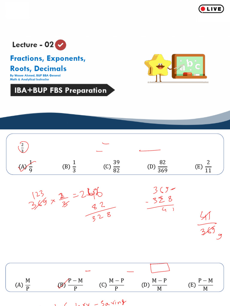 Fraction root | PDF | Odds | Mathematics