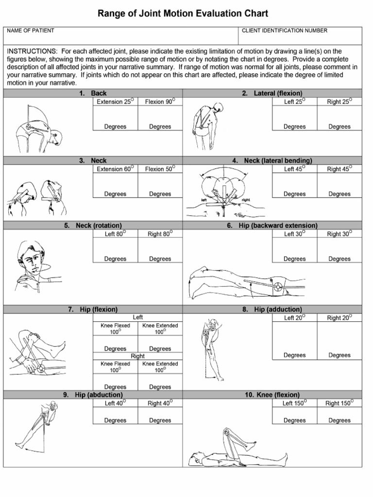 Range of Joint Motion Evaluation Vicky - Creation | PDF