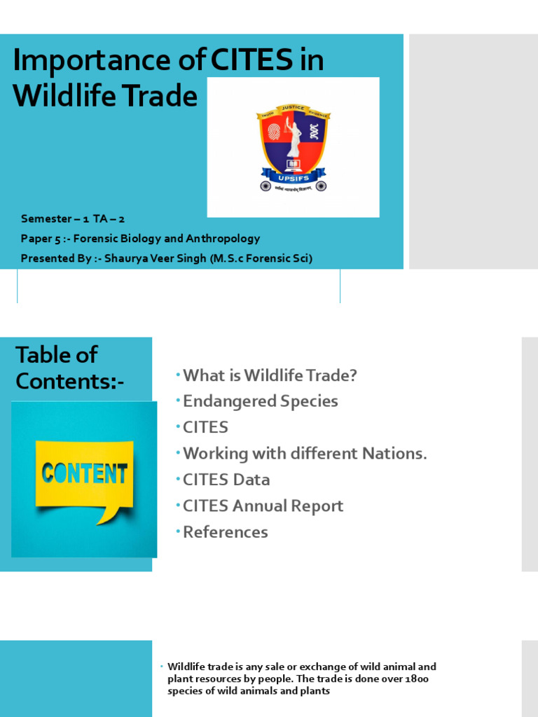 Presentation (1) (1) | PDF | Cites | Wildlife