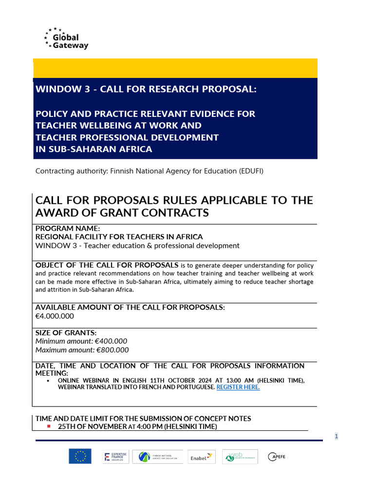 Call Document - FINAL 3 | PDF | Teachers | Mentorship