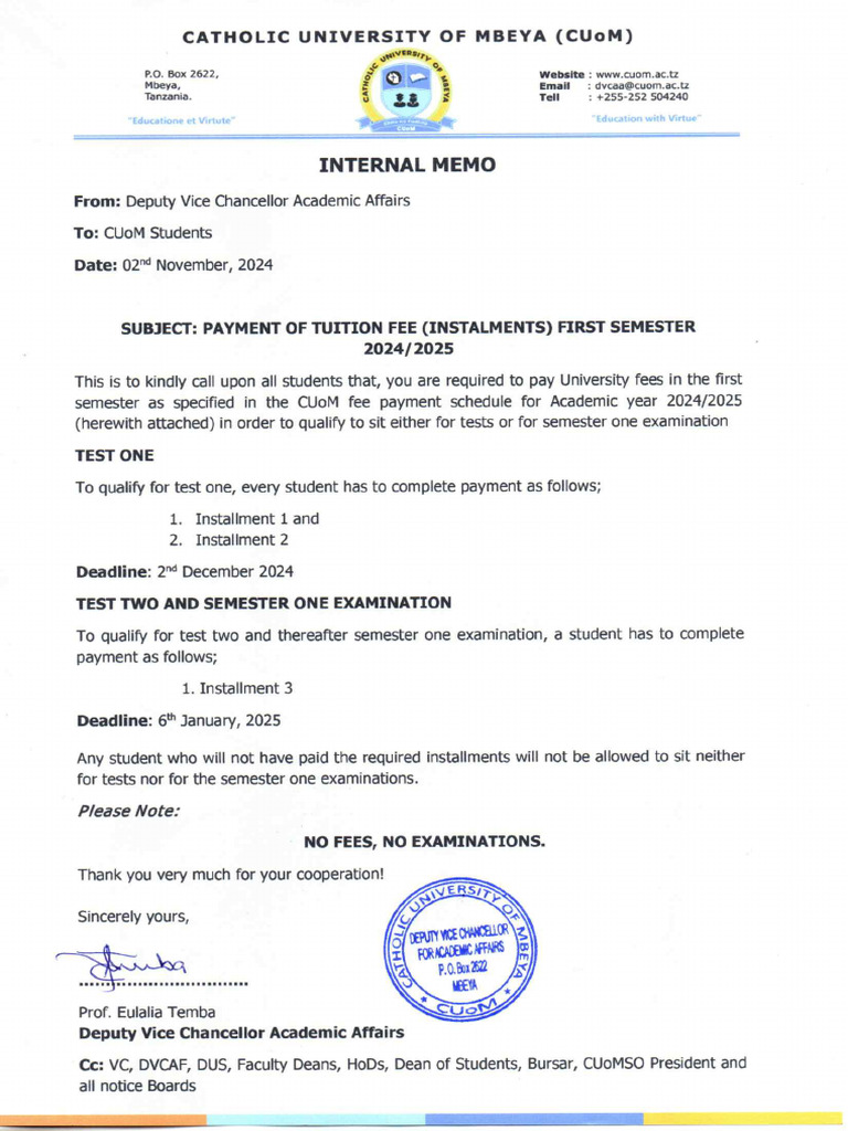 Internal Memo | PDF