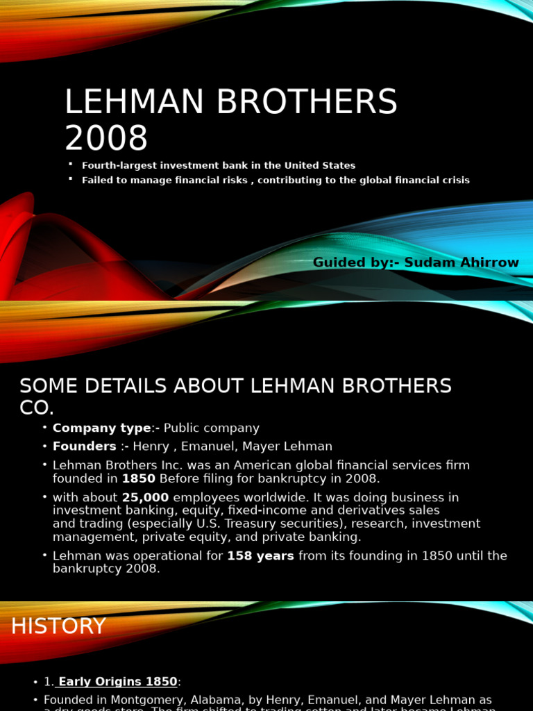Lehman Brothers 2008 | PDF | Lehman Brothers | Financial Crises