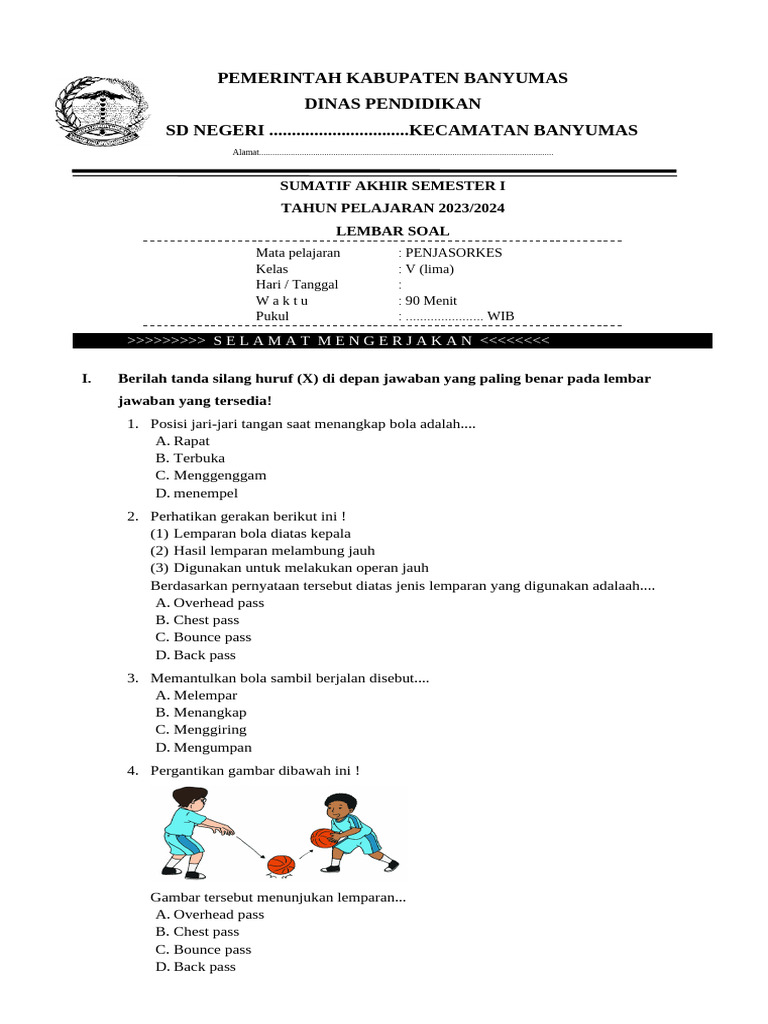 Soal Psas 1 Kelas 5 | PDF