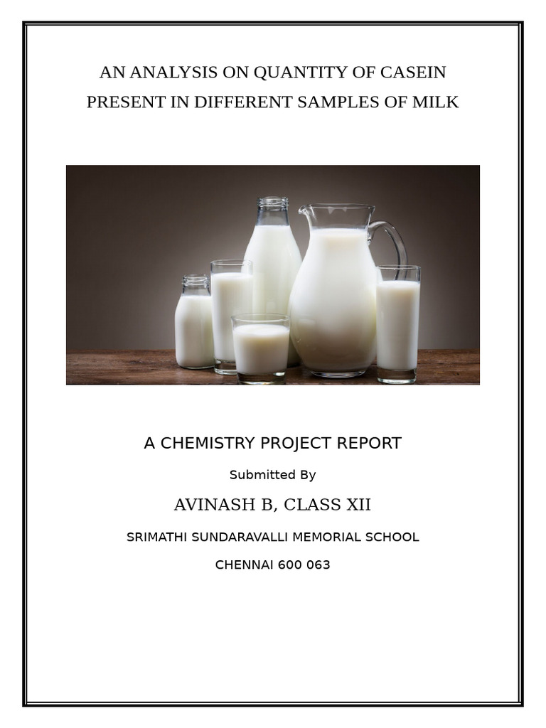 Avinash Chem Cover Page | PDF