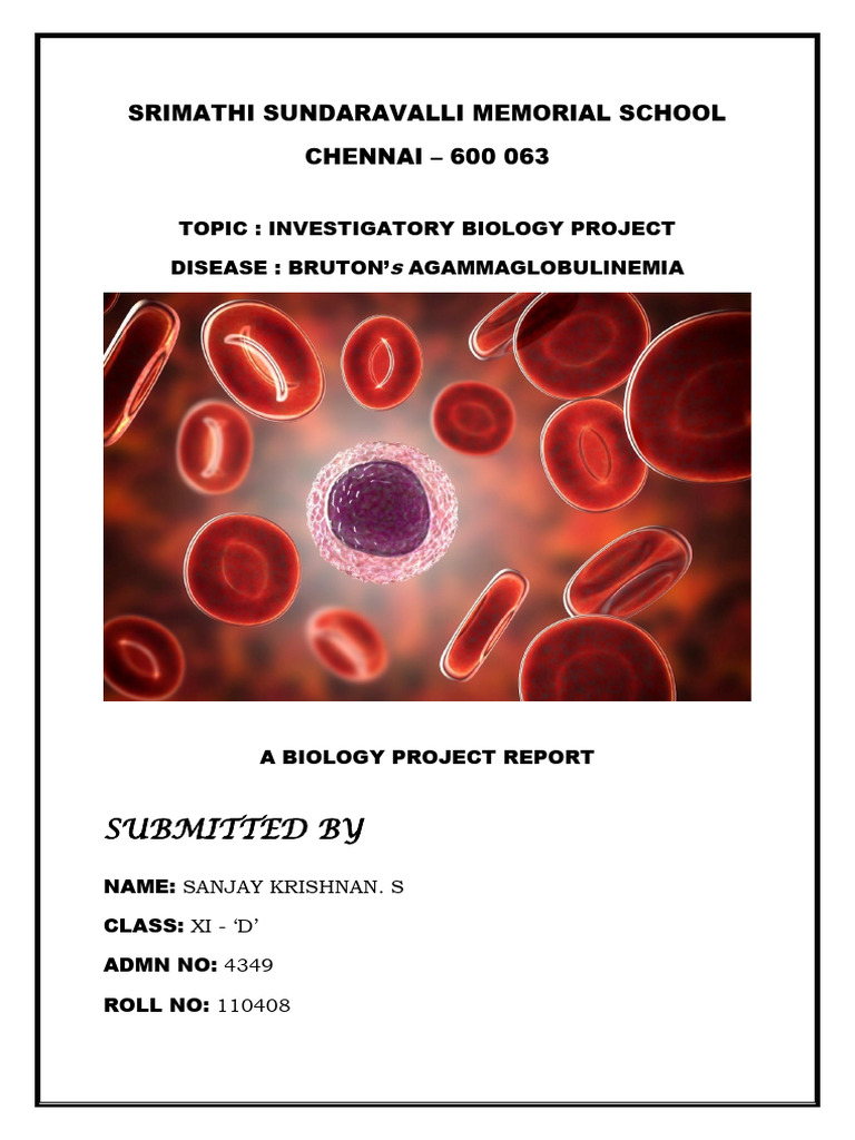 Biology Project - Cover Page | PDF