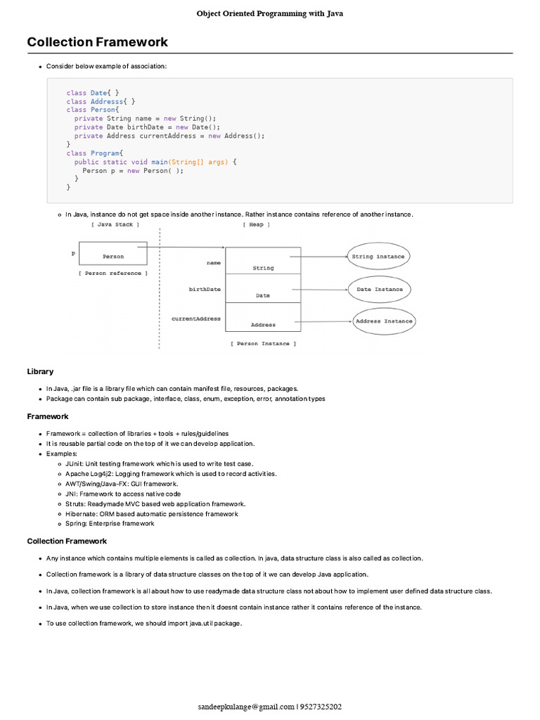 Collection Framework | PDF | Class (Computer Programming) | Method ... Collection Framework | PDF | Class (Computer Programming) | Method ...
