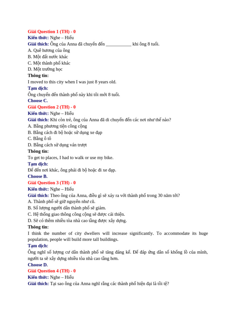 Giai - de Cuoi Ki 1 Tieng Anh 11 Nam 2023 2024 Truong THPT Ho Nghinh Quang Nam | PDF