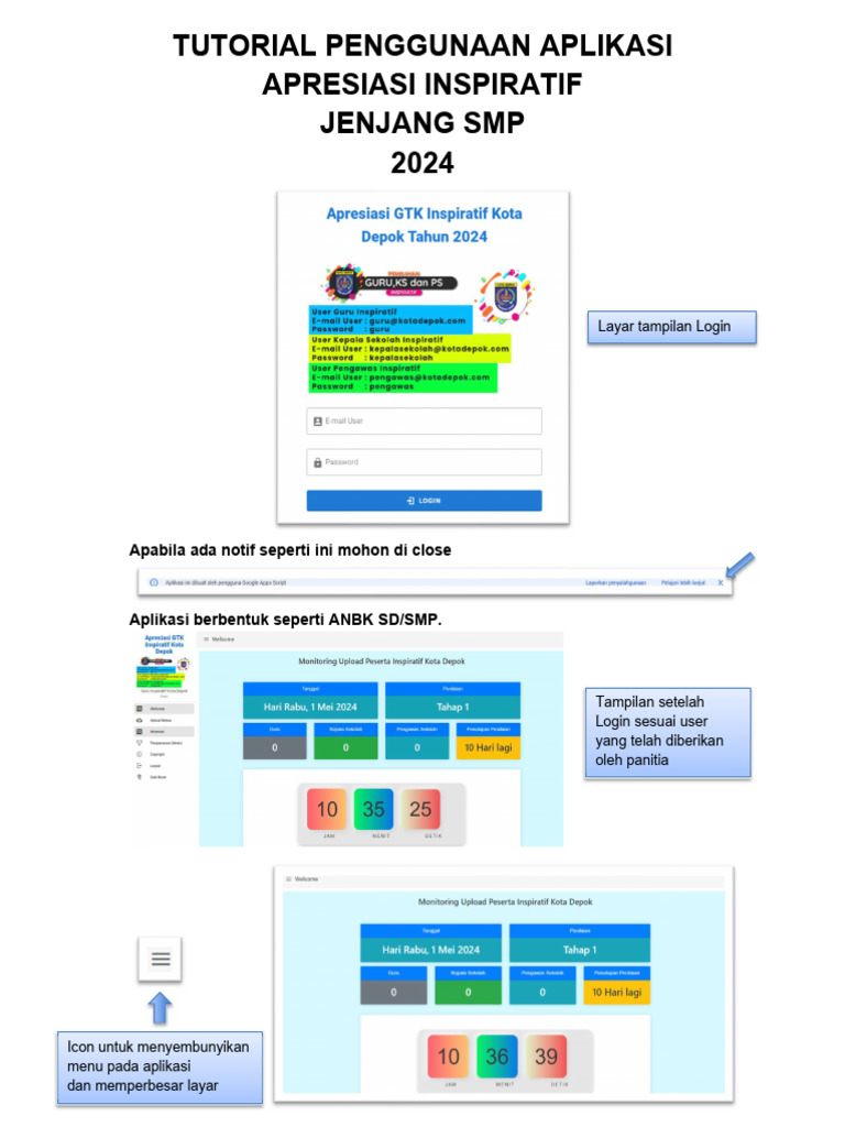 Tutorial Penggunaan Aplikasi | PDF | Teknologi & Rekayasa