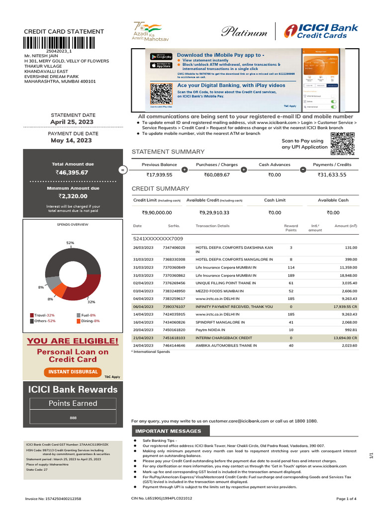 Chemistry | PDF | Credit Card | Payments